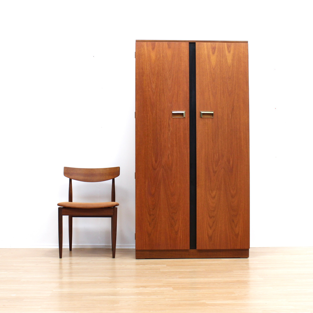 MID CENTURY TEAK ARMOIRE BY LIMELIGHT FURNITURE