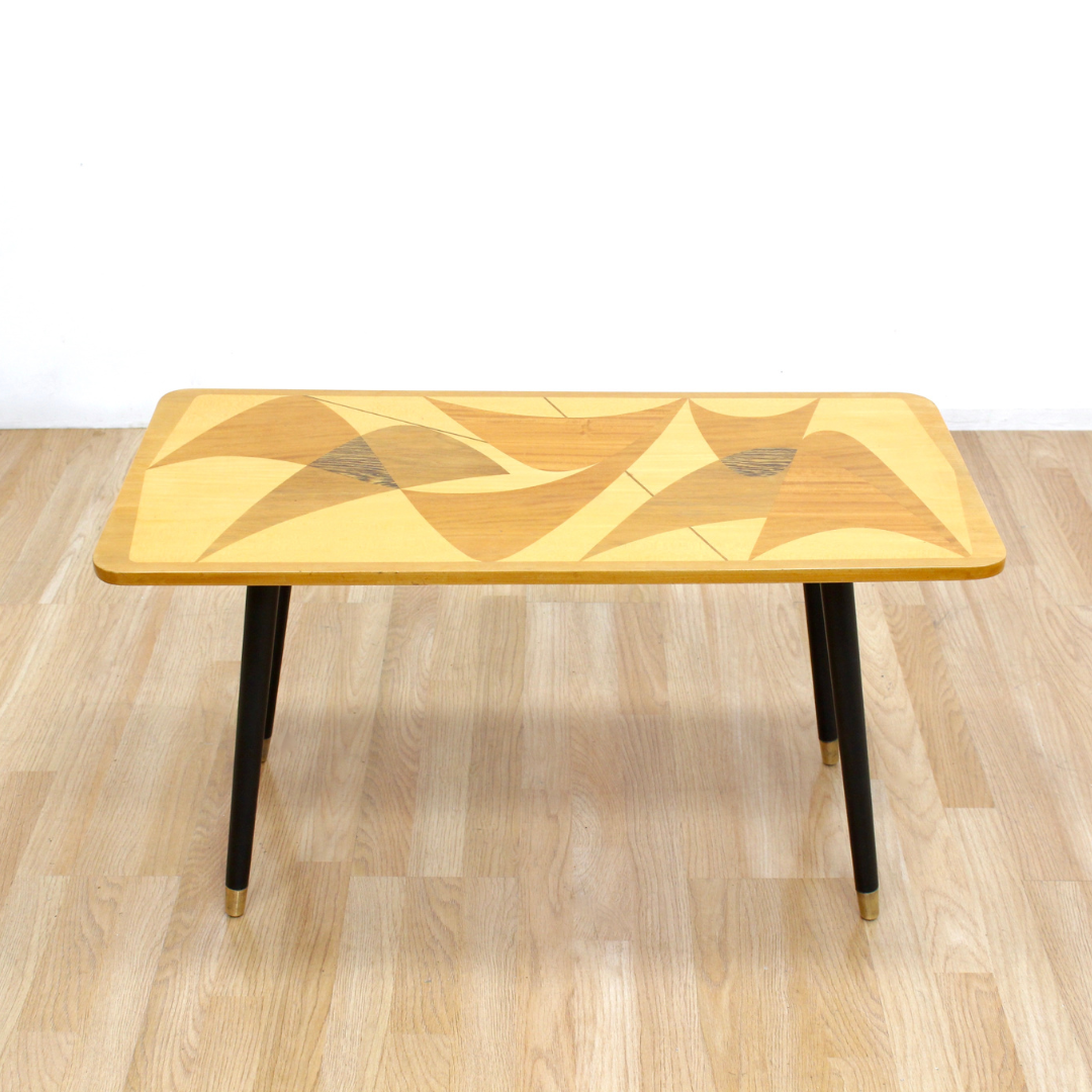 MID CENTURY ITALIAN INLAY MODERNIST COFFEE TABLE – kinetic modern
